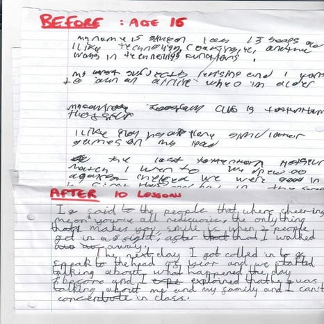 16 years (10 lessons later) | PDF | Drawing and Sketching | Arts and Crafts