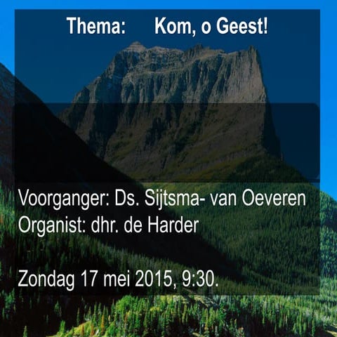 17 05-2015 ochtend dienst | PPT