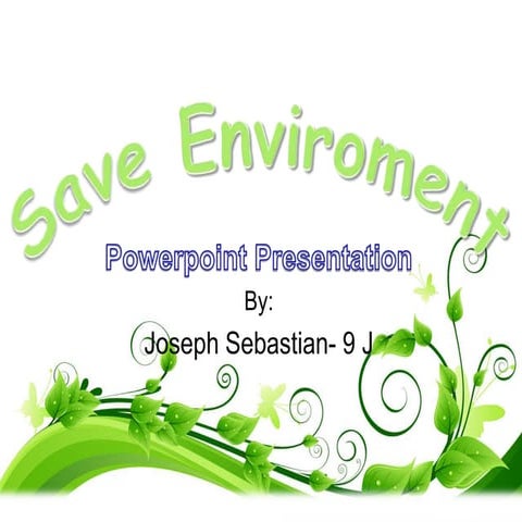pp tx on the environment | PPT