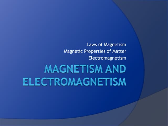 Magnetism ppt | PPT