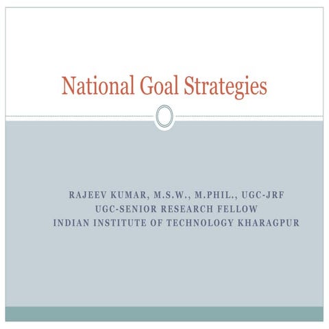 17.national goal strategies | PPT