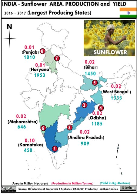 23.2 India Cashew Area Production and Yield whole map 2016 2017 | PDF