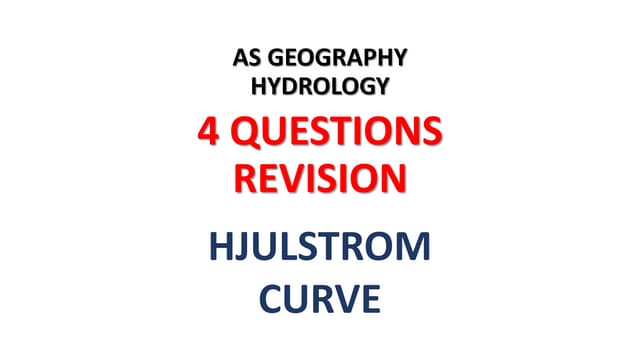 hjulstrom curve | PPT