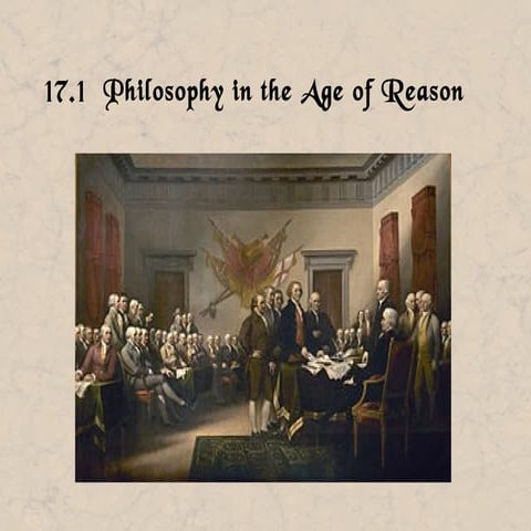 17.1 philosophy and the age of reason | PPT