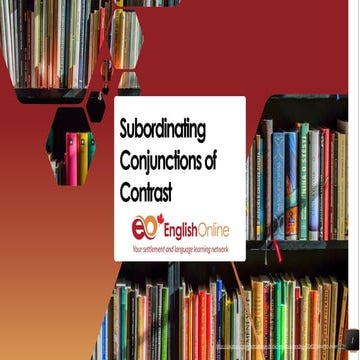 subordinating conjunctions of contrast | PDF