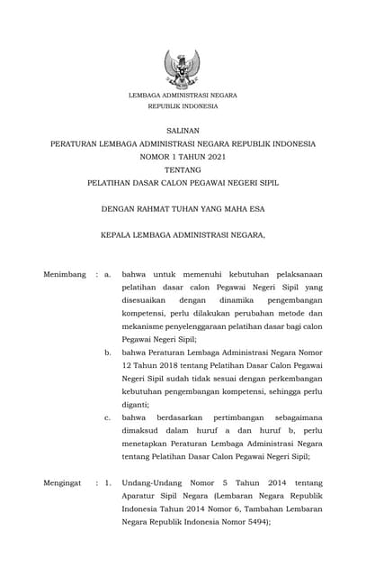 16. salinan peraturan lan no. 15 tahun 2020 tentang pengembangan kompetensi pegawai pemerintah ...