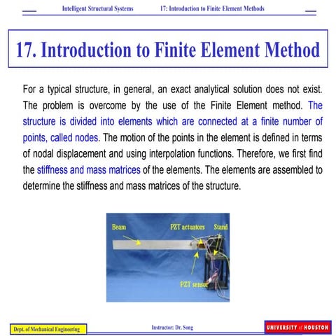 17.Introduction to Finite Element Analysis | PPT