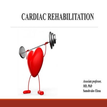 Cardiac Rehabilitation in physical therapy. | PDF