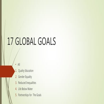 17 global-goals- by Turkish Team | PPT