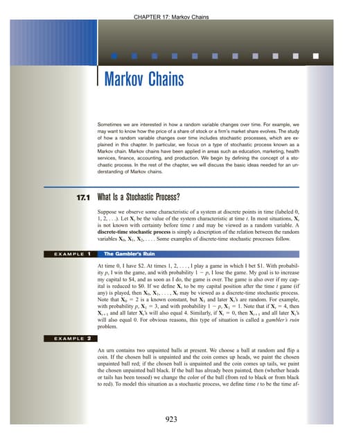 Chap 4 markov chains | PPT