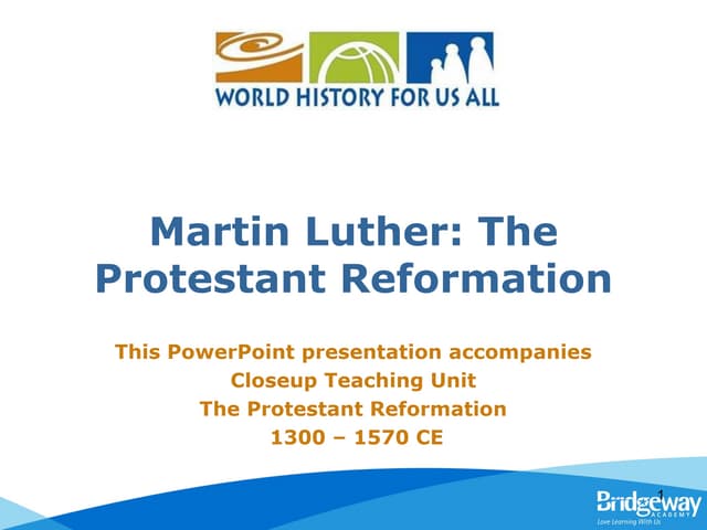The protestant reformation powerpoint | PPT
