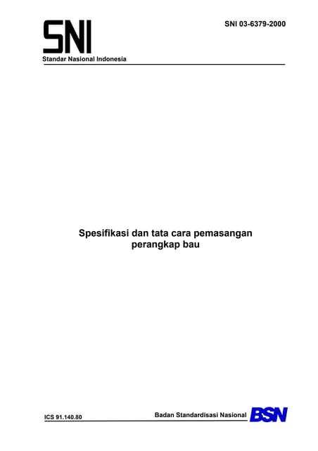 SNI 19-7117.2-2005 tentang Emisi Gas Buang - Sumber Tidak Bergerak ...
