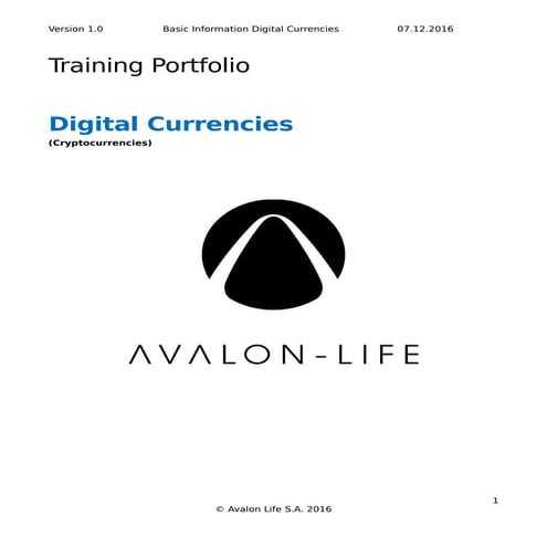 Digital Currencies / Crypto Currency Training Guide | PDF