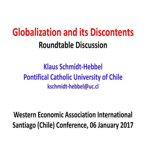 Globalization and its Discontents - Roundtable Discussion | PDF ...