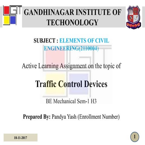 Traffic control Devices | PPTX