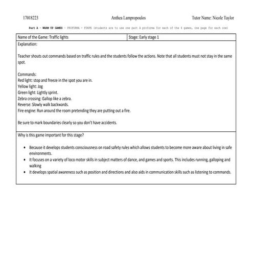 Sample rubrics for_physical_education_0 | DOC