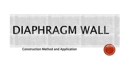 D wall construction | PPTX