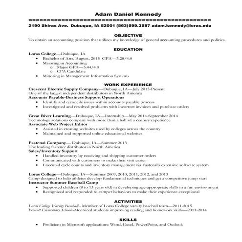 Kierston L. Whaley, resume | PDF