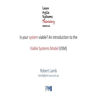 An Introduction to the Viable Systems Model | PDF