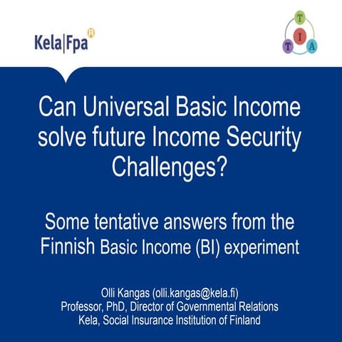 Can Universal Basic Income solve future Income Security Challenges ...