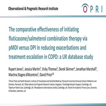 The comparative effectiveness of initiating fluticasone/salmeterol ...