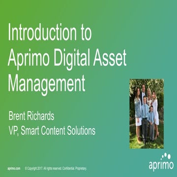 Introduction to Aprimo Digital Asset Management | PPTX
