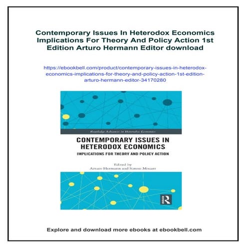 Contemporary Issues In Heterodox Economics Implications For Theory And ...