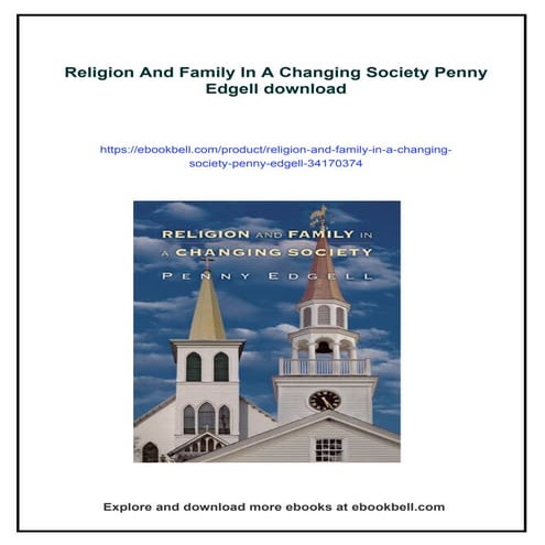 Religion And Family In A Changing Society Penny Edgell | PDF