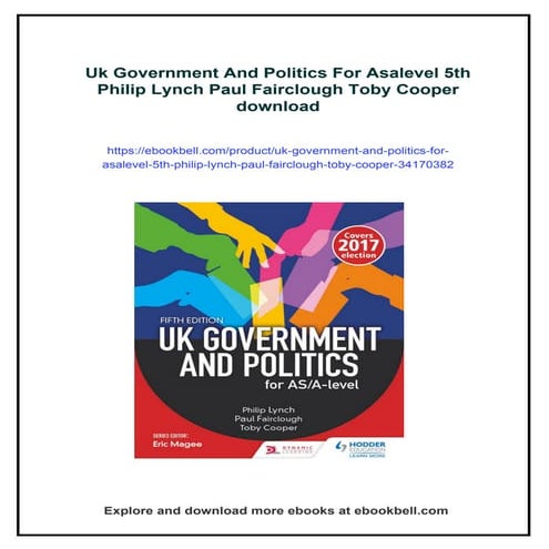 Uk Government And Politics For Asalevel 5th Philip Lynch Paul ...