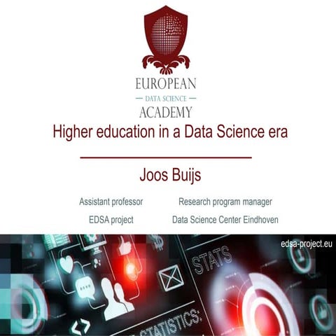 Higher Education In A Data Science Era Pptx