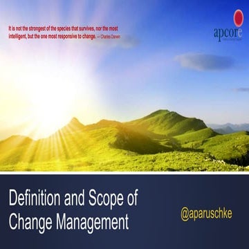 Definition and Scope of Change Management | PPT