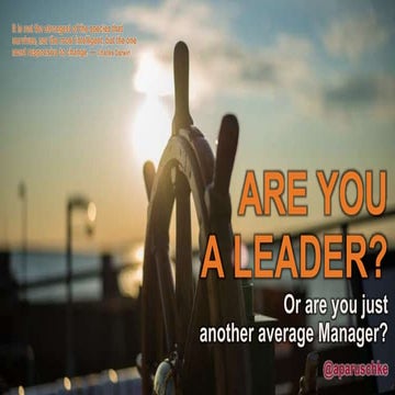 Are you a Leader? | PPT