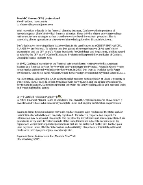 Thomas McHugh Bio | PDF