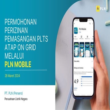 PLN presentation permohonan perizinan plts atap on grid | PDF