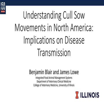 Dr. Jim Lowe and Dr. Ben Blair - Are cull sow movements impacting ...