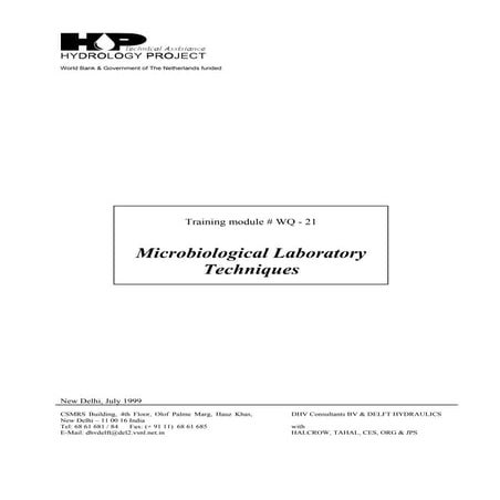 21 Microbiological Laboratory Techniques | PDF