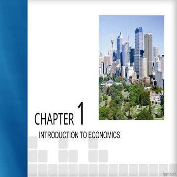 Introduction to economics basic economics book | PPT