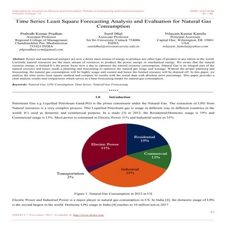 Time Series Least Square Forecasting Analysis and Evaluation for ...