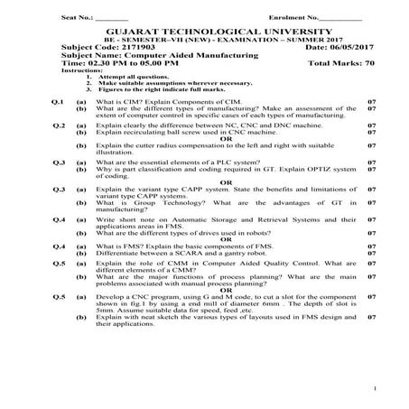 Cadcam mid 2 question paper | DOCX