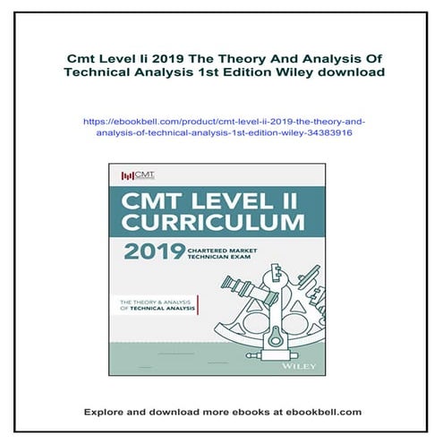Cmt Level Ii 2019 The Theory And Analysis Of Technical Analysis 1st ...