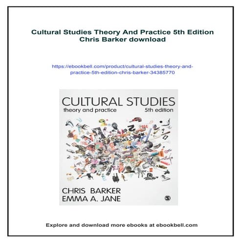 Cultural Studies Theory And Practice 5th Edition Chris Barker | PDF