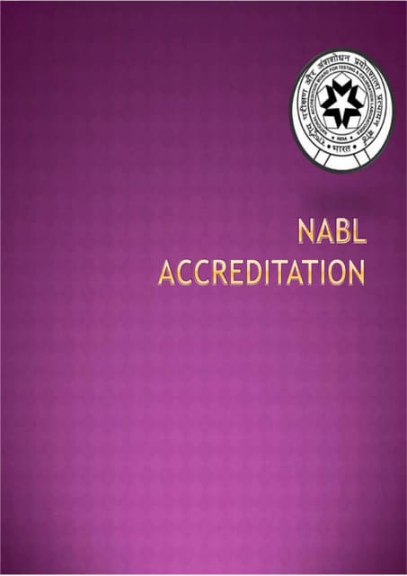 NABL ACCREDITATION | PPTX