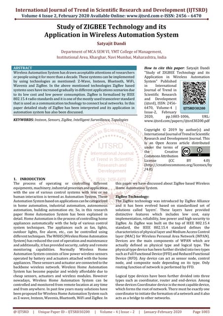 Environmental Monitoring using Wireless Sensor Networks (WSN) based on IOT. | PDF | Internet of ...