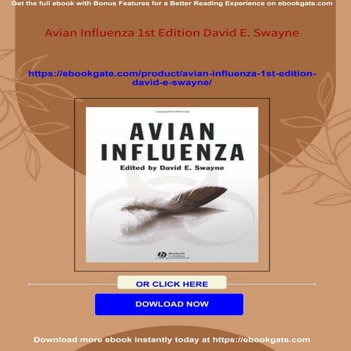 Avian Influenza 1st Edition David E. Swayne | PDF