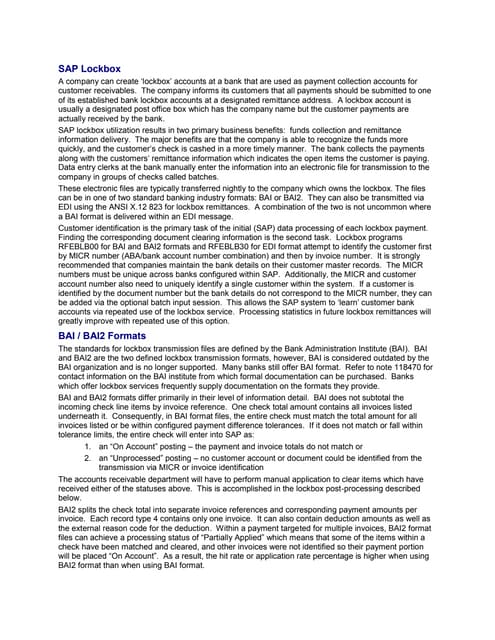 Sap manual bank statement process flow | PDF | Credit Cards | Personal Debt