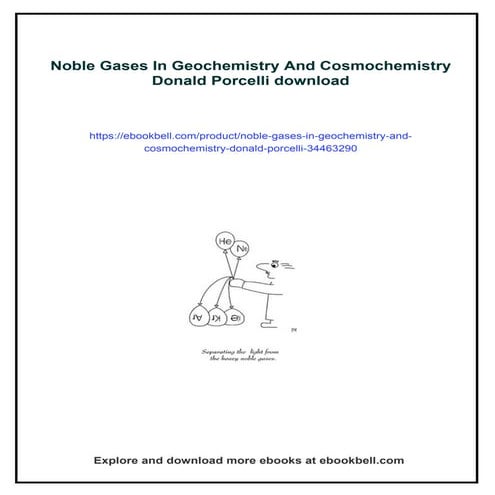 Noble Gases In Geochemistry And Cosmochemistry Donald Porcelli | PDF