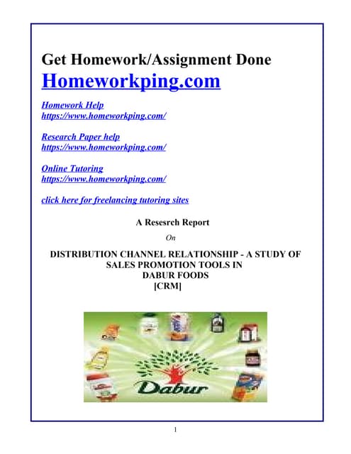 Dabur India project | DOCX | Hair Care | Beauty