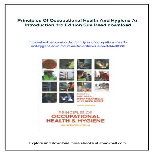 Principles Of Occupational Health And Hygiene An Introduction 3rd Edition Sue Reed | PDF