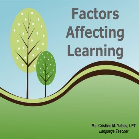 Factors Affecting Learning | PPT