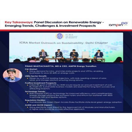 ICRA's Market Outreach on Sustainability conference | PDF